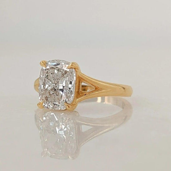 Elongated Cushion Cut Lab-Grown Diamond Engagement Ring